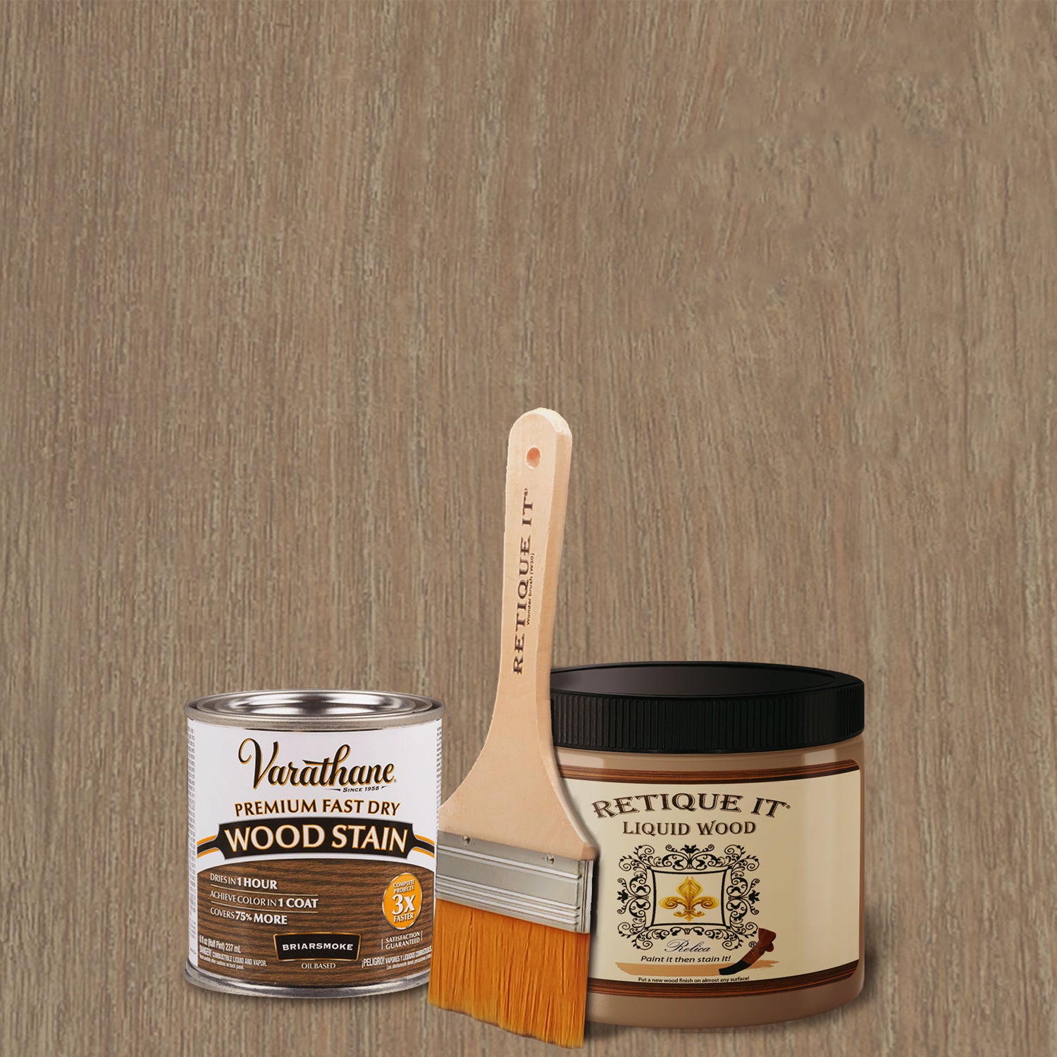 Liquid Wood Kit Briarsmoke Oil-Based Stain | Retique It®