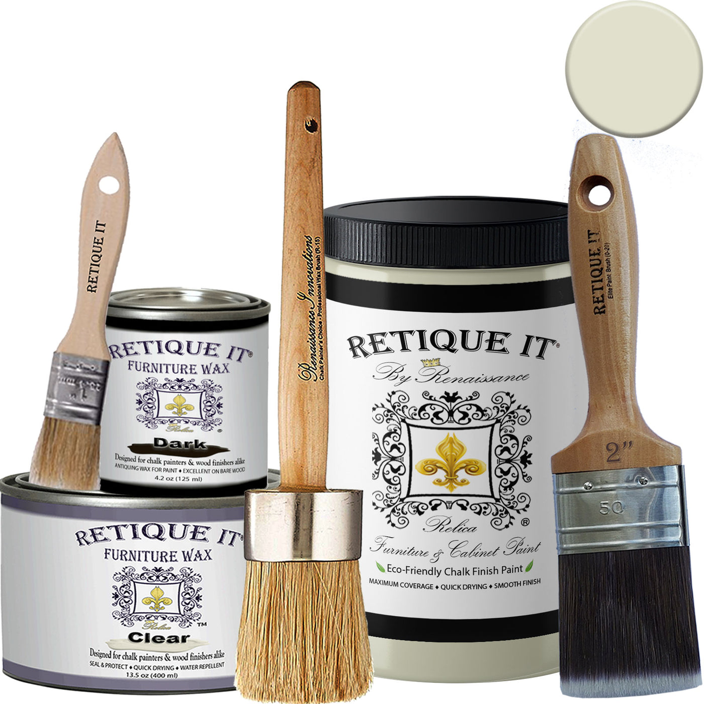 Renaissance Chalk Finish Paint - Old Linen | Retique It® Shop